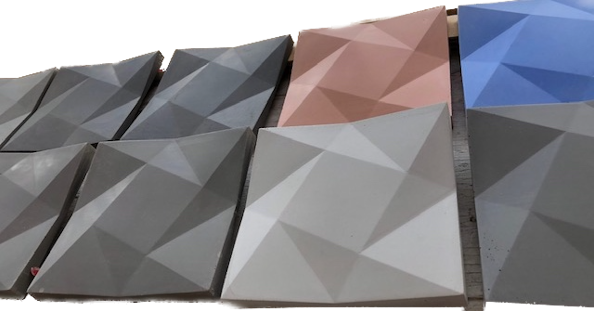 Geo Metric Concrete Tiles 9" x 9" – Wood and Stone Designs