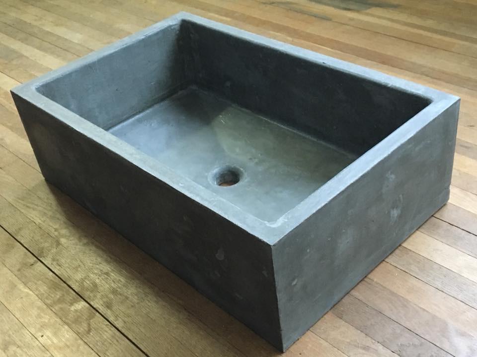 Custom Concrete Sinks | Vessel, Farmhouse & Utility Sinks – Wood and ...