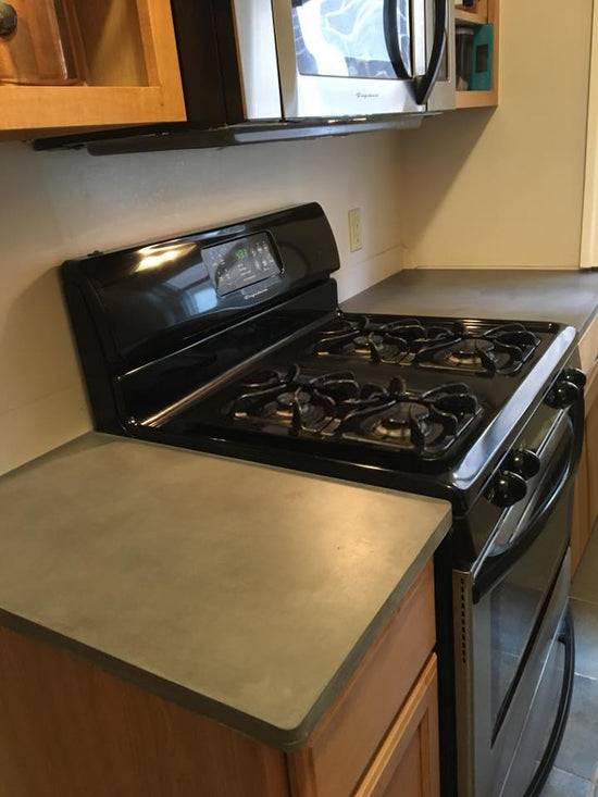 Concrete Counter Tops for Kitchen – Wood and Stone Designs