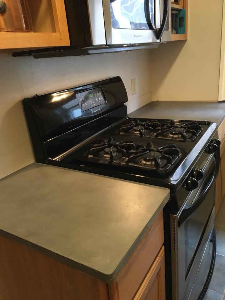 Concrete Counter Tops for Kitchen – Wood and Stone Designs